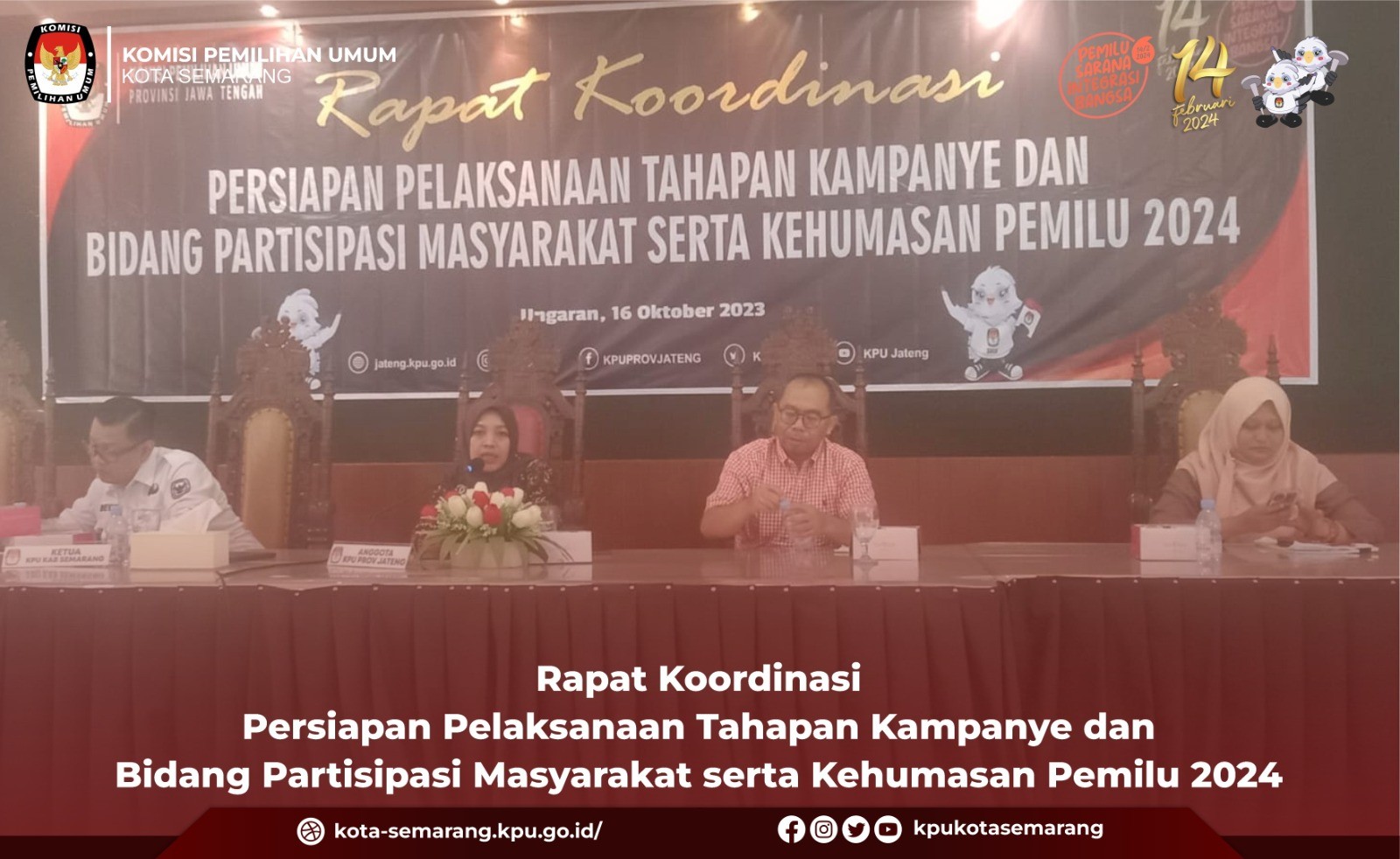 KPU KOTA-SEMARANG - Rakor Persiapan Tahapan Kampanye Pemilu 2024